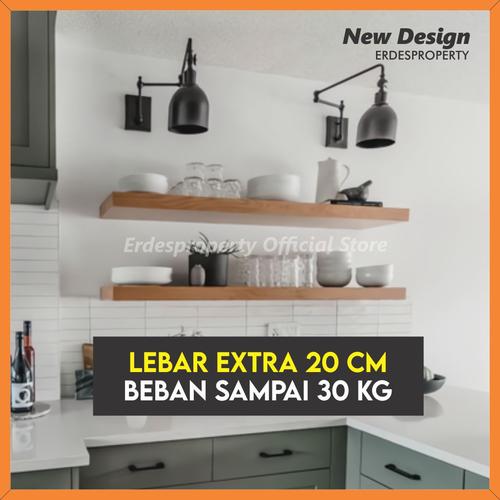 Promo Rak Ambalan Dinding Serbaguna Extra Lebar 20 CM Dapur Minimalis ...