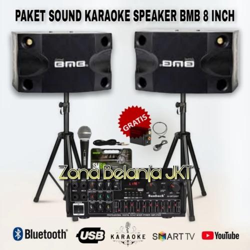 Jual PAKET SOUND SYSTEM INDOOR OUTDOOR PAKET KARAOKE 2 SPEAKER 8 INCH ...