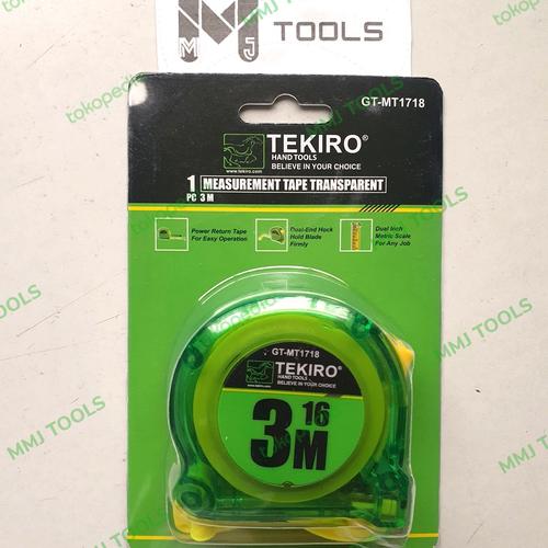 Jual Meteran Transparan TEKIRO 3mtr - TEKIRO Measuring Tape Transparent ...