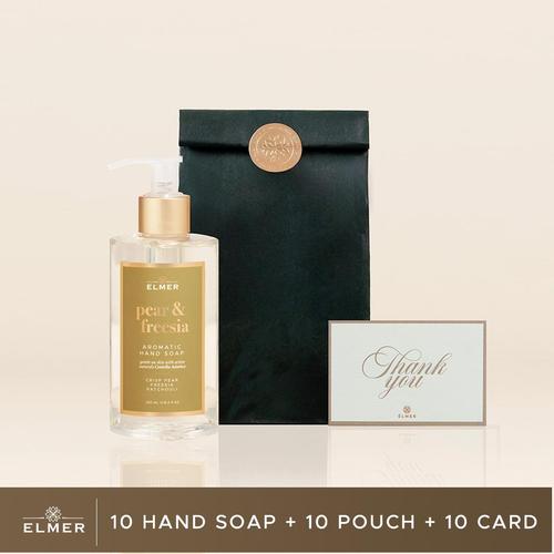 Jual 10 HAND SOAP (Gifting Kit Set - Sabun Cuci Tangan ELMER) - + Pouch ...