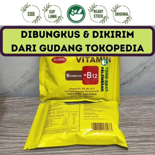 Jual VITAMIN B COMPLEX + B12 SAMCO 100 KAPLET BETOMINPLEX VIT B1 B2 B6 ...