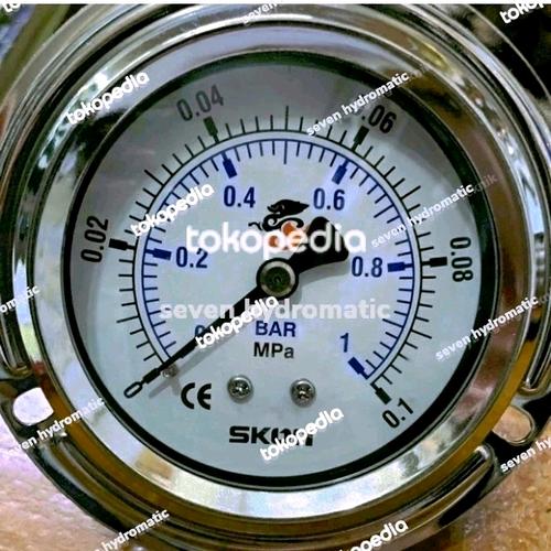 Jual PRESSURE GAUGE SKUN RANGE 0~1 BAR UKURAN 2.5 INCH TYPE PAYUNG ...