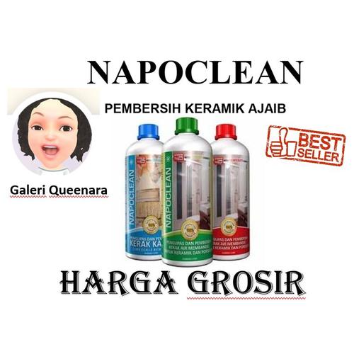 Promo NAPOCLEAN 1liter Ready Stock Heavy Duty (Merah) dan Strong (Hijau ...
