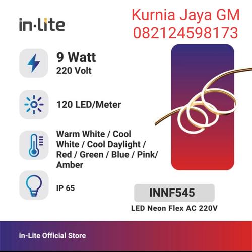 Jual Inlite Neon Flexible LED INNF545 AC220volt 50meter IP65 Selang ...