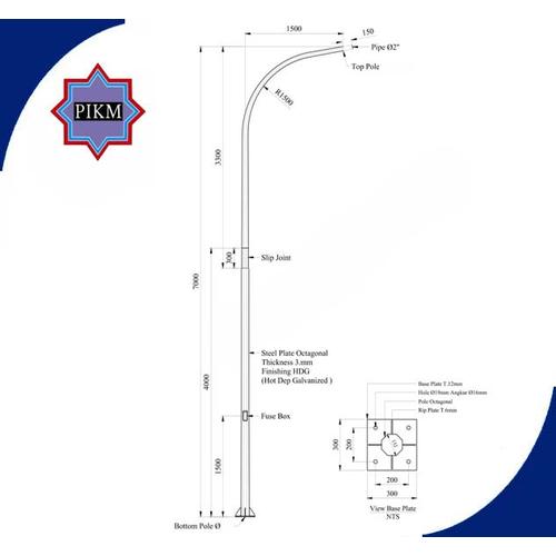 Jual Jual Tiang Pju Oktagonal 5 Meter Galvanis - Jakarta Barat ... Jual Jual Tiang Pju Oktagonal 5 Meter Galvanis - Jakarta Barat ...