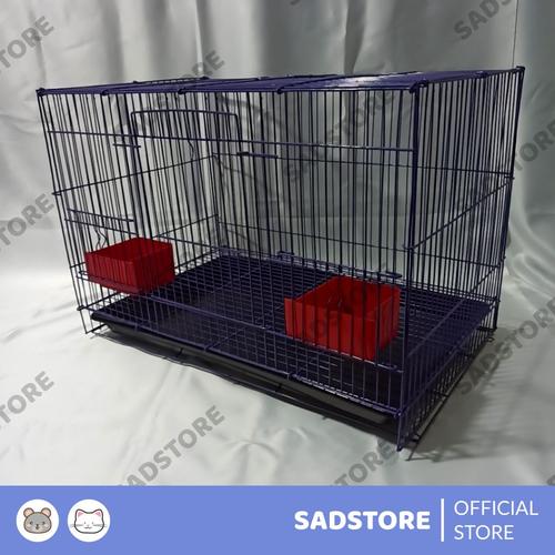 Jual kandang besi lipat UK.45 jeruji rapat kandang burung kelinci ayam ...