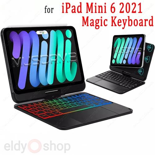 Promo Backlight Touchpad Magic Keyboard for iPad Mini 6 2021 8.3" 360 ...