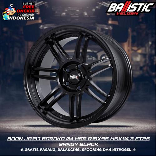 Jual Velg HSR BOON murah ring 18 PCD 5X114,3 black velg mobil r18 hrv crv - Kota Tegal ...