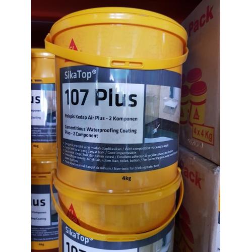 Jual Sikatop 107 Cement Coating Waterproof Plus 4 Kg A + B Kedap Air ...
