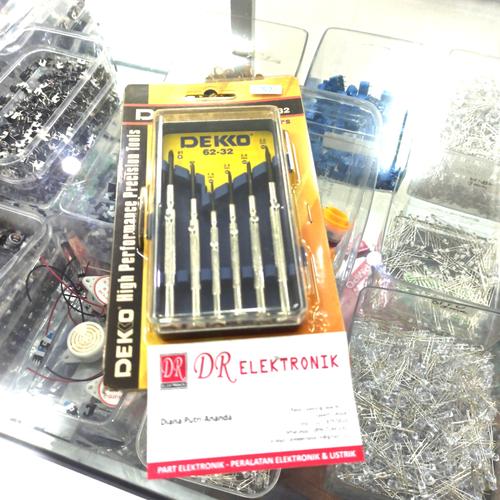 Jual Obeng Set mini kecil Dekko Deko 62-32 6232 6pcs - Kota Depok - DR ...