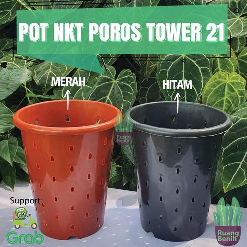 Jual POT BUNGA TANAMAN HIAS NKT POROS PROPAGASI BANYAK LUBANG SELF ...