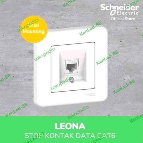 Jual Outlet Module Data Cat 6 SCHNEIDER LEONA/Colokan RJ45 Internet ...