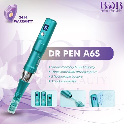 Jual Dr Pen A6S Dermapen Electric Alat Sulam Alis Bibir Derma Pen A6 S ...
