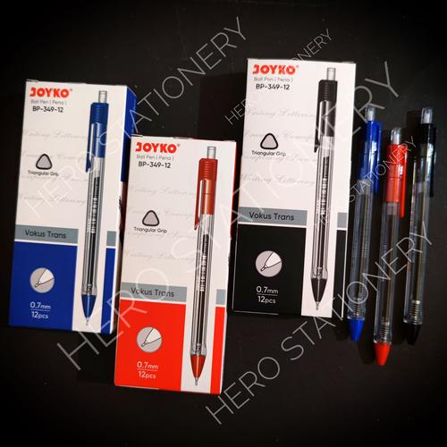 Jual [12 pen] Joyko ballpoint pen pulpen joyko vokus trans 0.7 mm BP ...