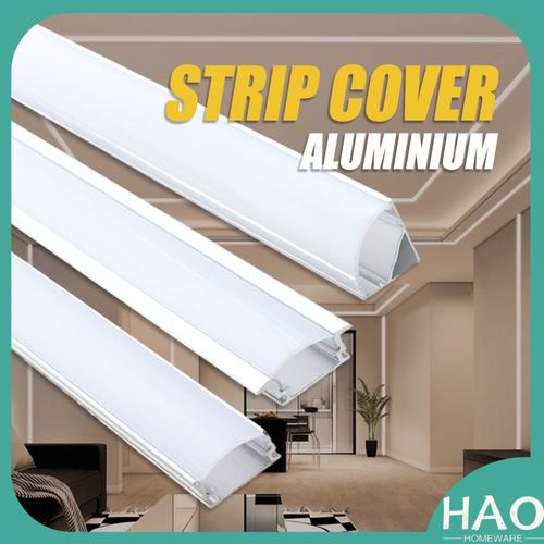 Jual Cover Lampu Aluminium Kap Led Strip 100cm Tapeguard Led Light ...