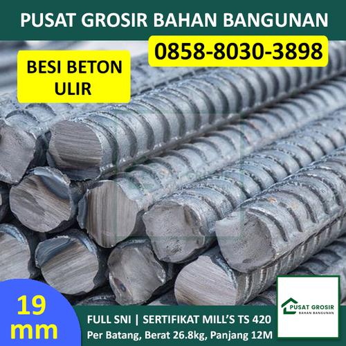 Jual Besi Beton 19mm Ulir Full SNI Sertifikat Mill's TS 420 (Panjang 12 ...
