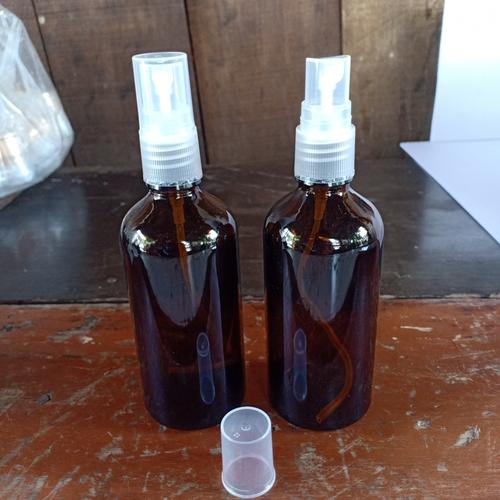 Jual botol kaca 100ml coklat tebal tutup spray natural - Jakarta ...