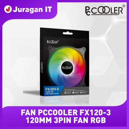 Jual Fan Casing PC Cooler FX-120-3 Dynamic Color 120mm fan RGB - Putih ...