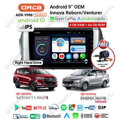 Jual Head Unit TV Android OEM 9" inch + Frame Toyota Innova Reborn ORCA ...
