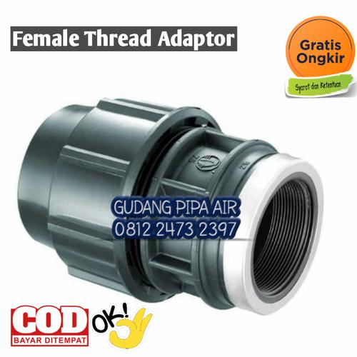 Jual Socket adaptor female / FTA Hdpe 40mm x 1 Inch / SAMBUNGAN DRAT ...