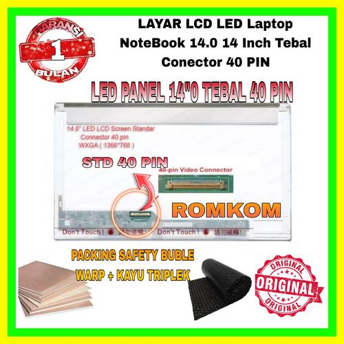 Jual LED LCD Laptop Asus X451 X451C X451CA X451M X451MA 40 pin ...