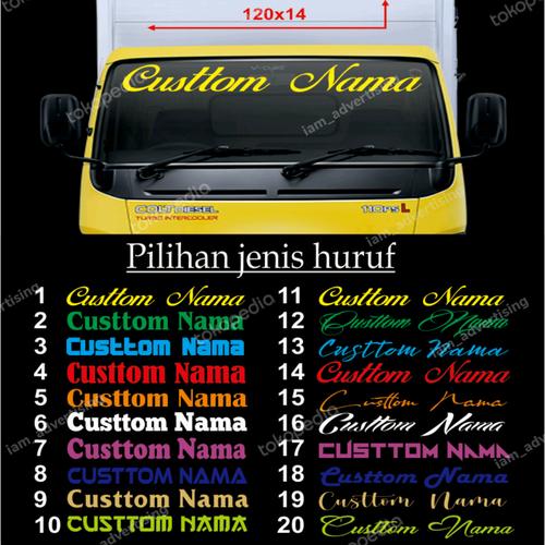 Jual sticker cutting custom nama suka suka - Kota Bekasi - iam ...