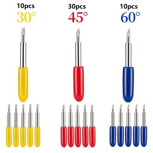 Jual 30/45/60 Derajat Cutting Sticker mata pisau Roland 50pcs Roland Blade - 50pcs - Kota ...