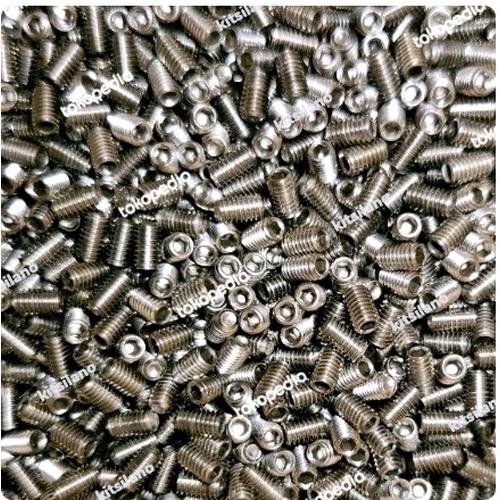 Jual Baut L tanam 4x10 L set M4 x 10 baut plug socket set screw panjang ...