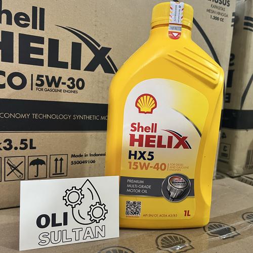 Jual Shell HELIX HX5 15w40 1Liter | Oli Shell Helix HX5 1000ml | OLI ...