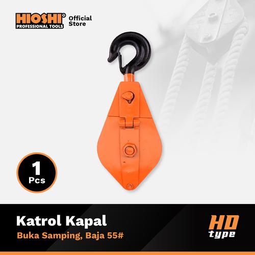 Jual KATROL KAPAL / PULLEY BLOCK (BUKA SAMPING) HIOSHI HD - 8 Inch (5 ...