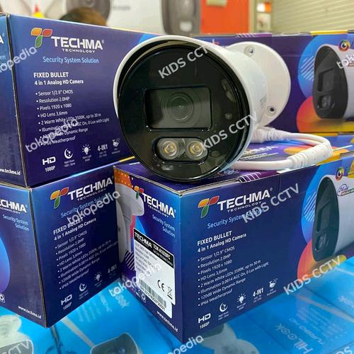 Jual KAMERA CCTV FULL COLOR TECHMA TCM-A1620FC 1080P/2MP HD OUTDOOR ...