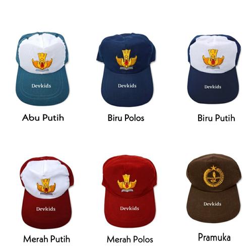 Jual TOPI ANAK SEKOLAH SD SMP SMA LOGO BORDIR TUT WURI HANDAYANI ...