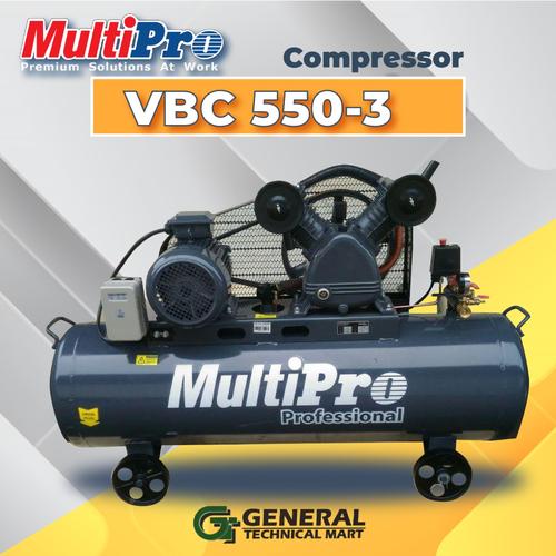 Jual Kompresor 5HP Compressor Belt Driven MULTIPRO VBC 550-3/180 BR ...