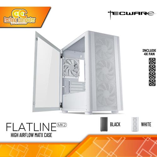 Jual New Casing Tecware Flatline Tg Mk2 White - Mini Tower Matx Case - Jakarta Pusat - SuperPC ...