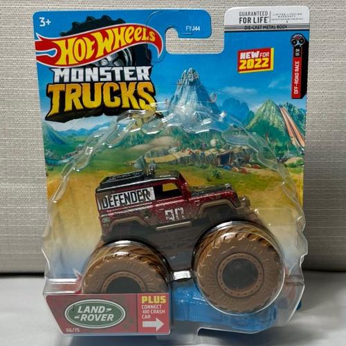 Jual Monster Trucks Land Rover Defender 90 Dirty Red Hot Wheels ...