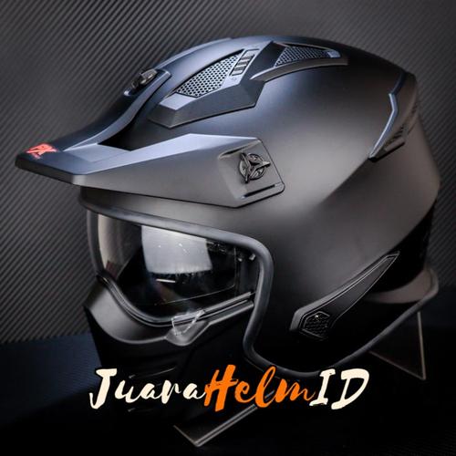 Jual JPX HELM MX726R / BLACK DOFF RED / MX 726 R CROSSOVER SUN VISOR CLEAR - Kota Bekasi ...
