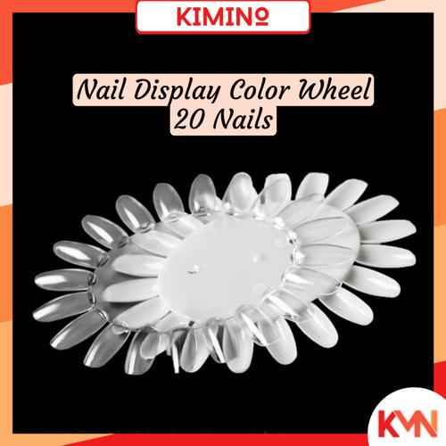 Jual KMN 20 Slot Nail Display Color Chart Wheel Display Warna Kuku ...
