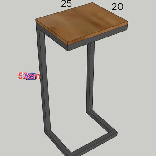 Jual Meja samping "C" uk 20x25cm tinggi 52cm/minimalis/modern ...