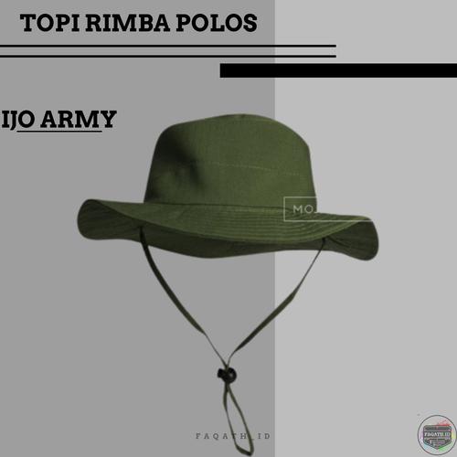 Jual Topi Pria Ijo Army Outdoor Bucket Hat Rimba Tali Pendaki Gunung ...