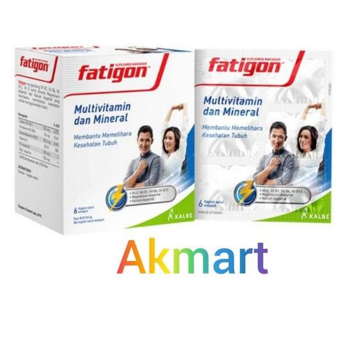 Jual Fatigon Putih (isi 6tablet) / Multivitamin Dan Mineral (kemasan ...