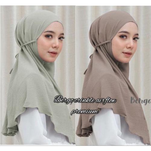 Jual BERGO MARYAM TALI BAHAN CRINGKLE AIRFLOW/HIJAB INSTAN UKURAN M - marun - Kota Bekasi - The ...