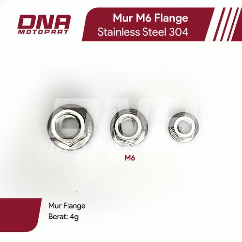 Jual MUR M6 Flange stainless steel - Kab. Bandung - DNAmotopart | Tokopedia