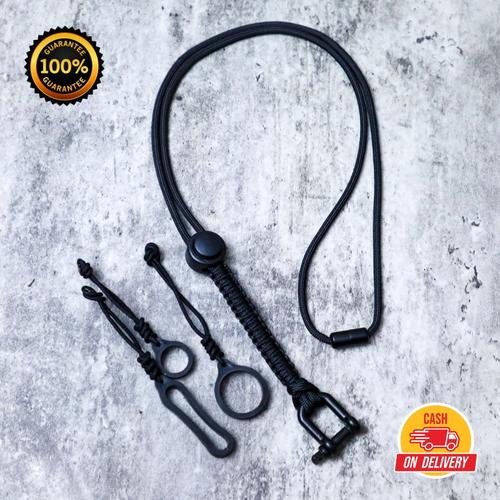 Jual Lanyard Id Card Name Tag Tali Paracord Premium Shackle Free O Ring ...