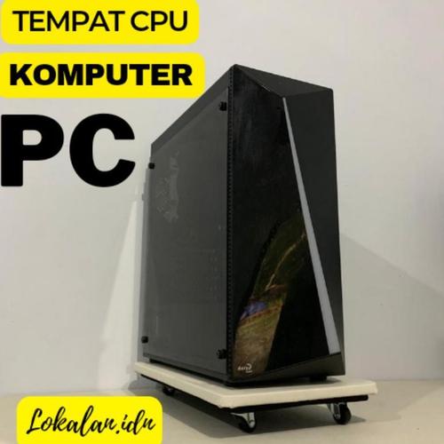Jual New Lokalan.Ind Rak Tatakan Alas Cpu Komputer Flat Roda Besi ...