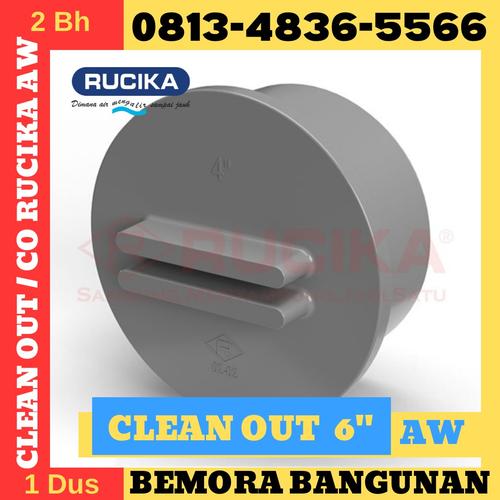 Jual CO rucika 6 inch aw pvc / Clean Out pvc 6" aw (Harga Grosir 1 Dus ...