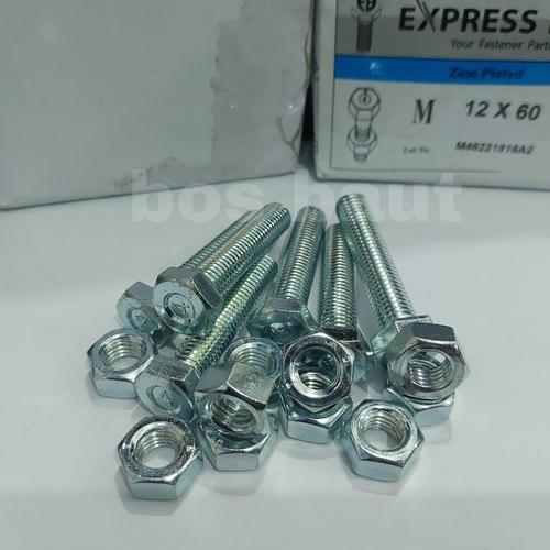Jual Baut Mur Besi M12 x 60 Putih (Kunci 19) - Kota Surabaya - Bos Baut ...