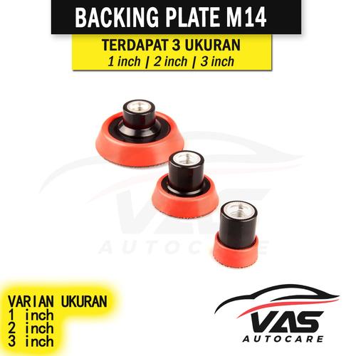 Jual Backing Plate M14 Back Pad 1" 2" 3" inch SET 3pcs Mesin Poles ...