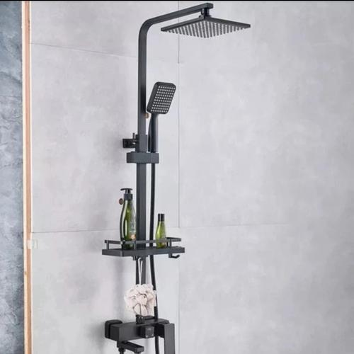 Jual SHOWER TIANG PANAS DINGIN SETT HITAM MODEL TOTO SHOWER SETT MIXER ...