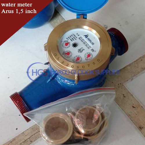 Jual Meteran Air/Water Meter 1,5 Inch DN40mm Merk ARUS - Jakarta Barat ...
