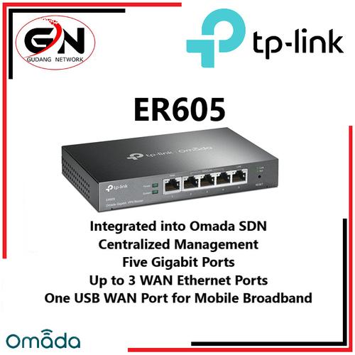 Jual TP-LINK ER605 Omada 5 Port Gigabit VPN Router - Jakarta Pusat ...